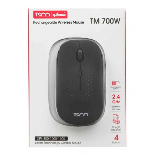 مشخصات,قیمت و خرید ماوس بی سیم شارژی TSCO مدل TM 700W |سیپاس