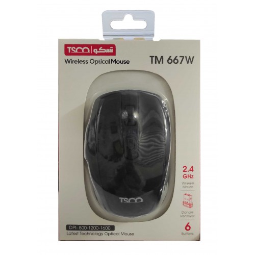 مشخصات، قیمت و خرید ماوس بی سیم TSCO مدل TM 667W | فروشگاه اینترنتی سیپاس