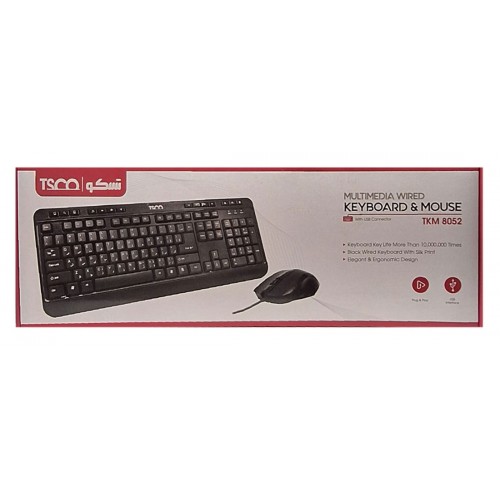 کیبورد و ماوس باسیم تسکو مدل TKM 8052