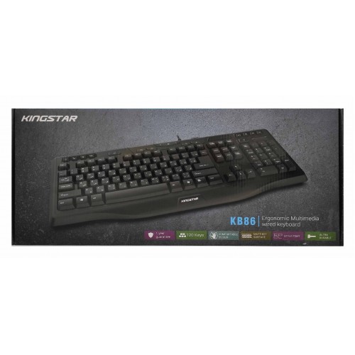 مشخصات,قیمت و خرید کیبورد باسیم KINGSTAR مدل KB86 | سیپاس