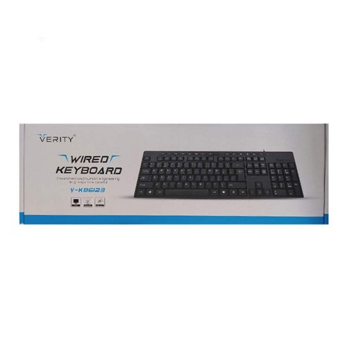 مشخصات,قیمت و خرید کیبورد با‌سیمVERITY مدل V-KB6123 | سیپاس