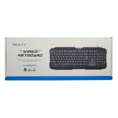 مشخصات,قیمت و خرید کیبورد با‌سیمVERITY مدل V-KB6127 | سیپاس