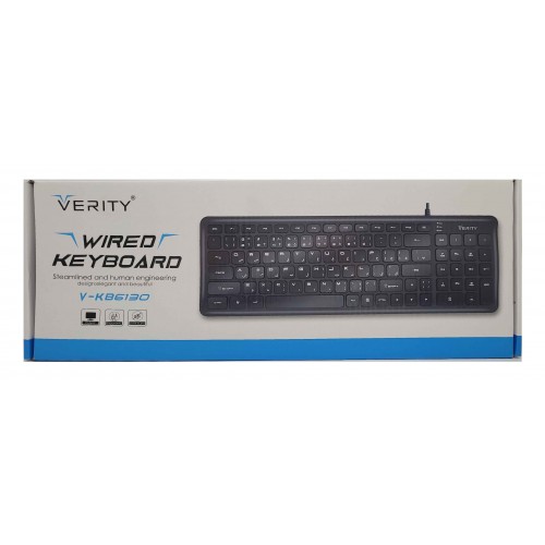 مشخصات,قیمت و خرید کیبورد با‌سیم VERITY مدل V-KB6130 | سیپاس