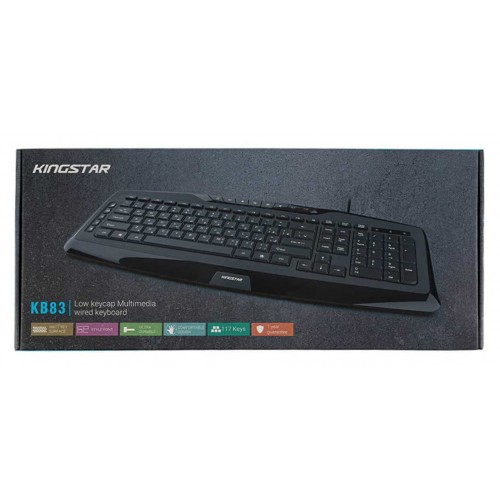 مشخصات,قیمت و خرید کیبورد باسیم KINGSTAR مدل KB83 | سیپاس