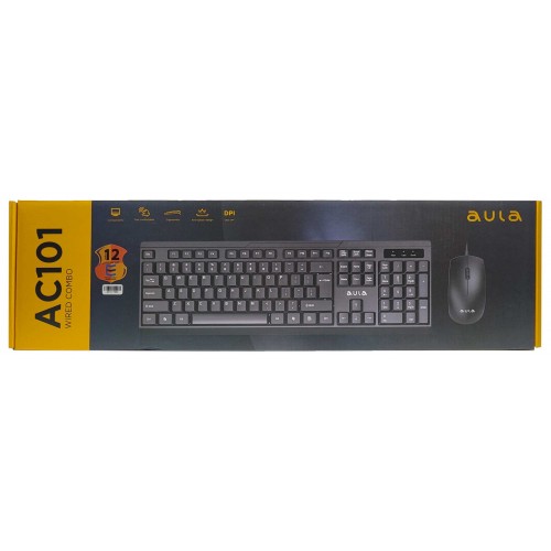 مشخصات،قیمت و خرید کیبورد و ماوس باسیم AULA مدل AC101 |سیپاس