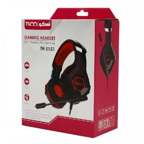 مشخصات، قیمت و خرید هدست باسیم گیمینگ TSCO مدل TH 5151 | سیپاس