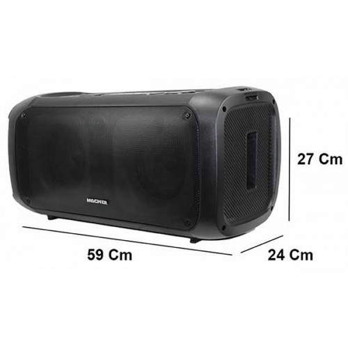مشخصات،قیمت و خرید اسپیکر شارژی MACHER مدل MR-1400 به همراه میکروفون | سیپاس