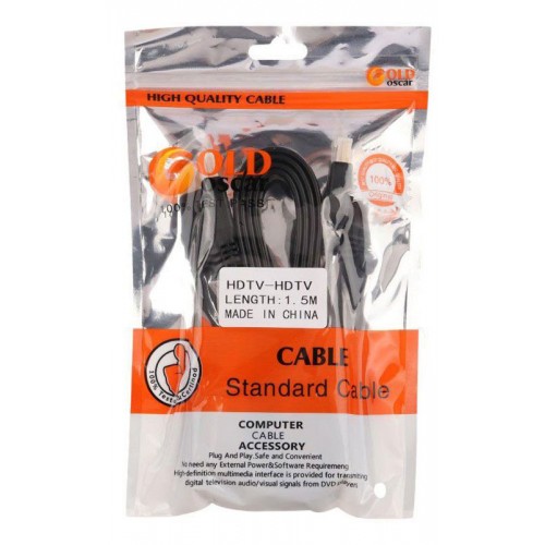 مشخصات,قیمت و خرید کابل HDMI فلت GOLD OSCAR طول 1.5متر |سیپاس