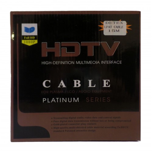 کابل HDMI فلت DETEX طول 15متر