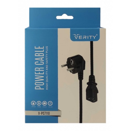 مشخصات,قیمت و خرید کابل برق کامپیوتر VERITY مدل V-PC7111 طول 1.5 متر |سیپاس