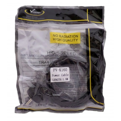 کابل برق کامپیوتر VENOUS مدل PV-K160 طول 1.5 متر