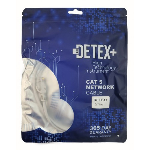مشخصات، قیمت و خرید کابل شبکه DETEX CAT5 طول 1 متر | سیپاس