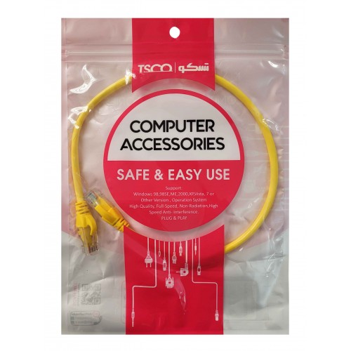 مشخصات، قیمت و خرید کابل شبکه CAT5 TSCO مدل T503 طول 30 سانتی متر | سیپاس