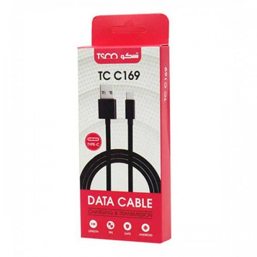 مشخصات، قیمت و خرید کابل شارژ TSCO TYPE-C مدل TC C 169 طول 1 متر | سیپاس