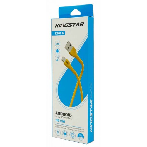 مشخصات، قیمت و خرید کابل شارژ KINGSTAR MICRO USB مدل K101A طول 1.1 متر ...