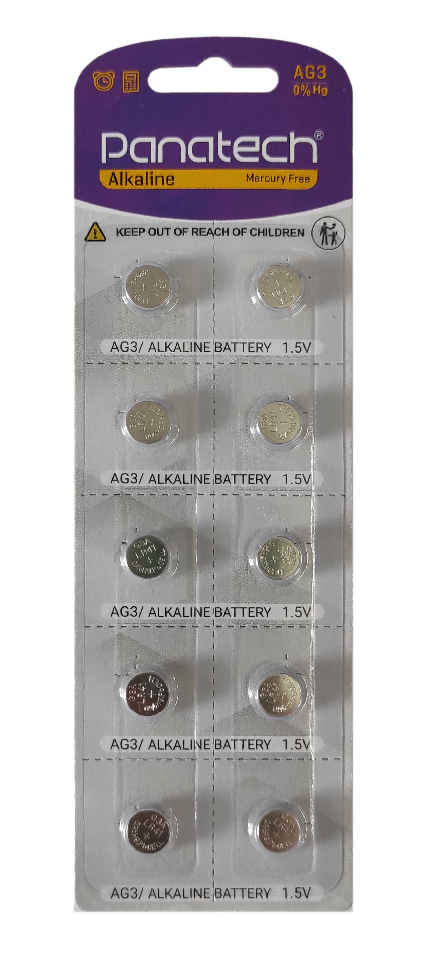 مشخصات،قیمت و خرید باتری سکه ای PANATECH ALKALINE مدل AG3 (پک 10 عددی) | سیپاس