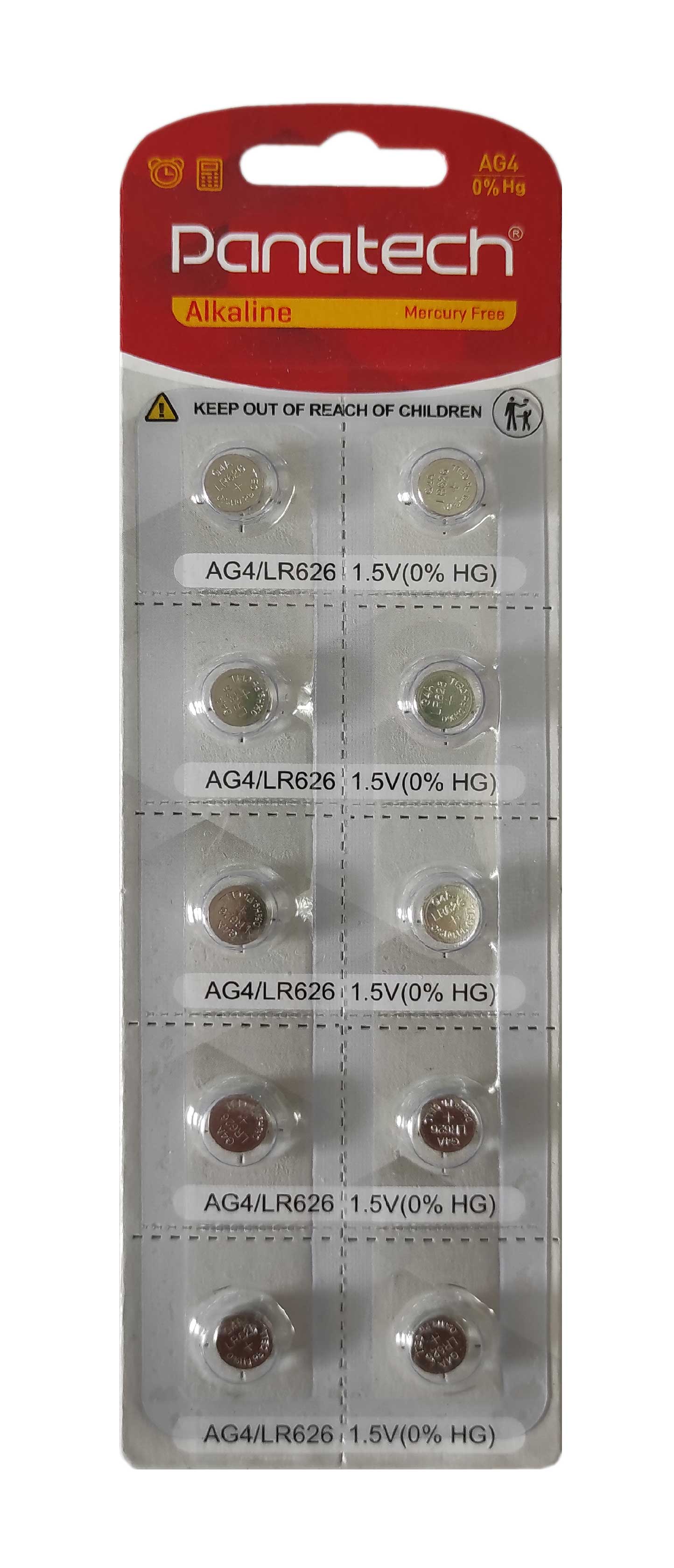 مشخصات،قیمت و خرید باتری سکه ای PANATECH ALKALINE مدل AG4 (پک 10 عددی) | سیپاس