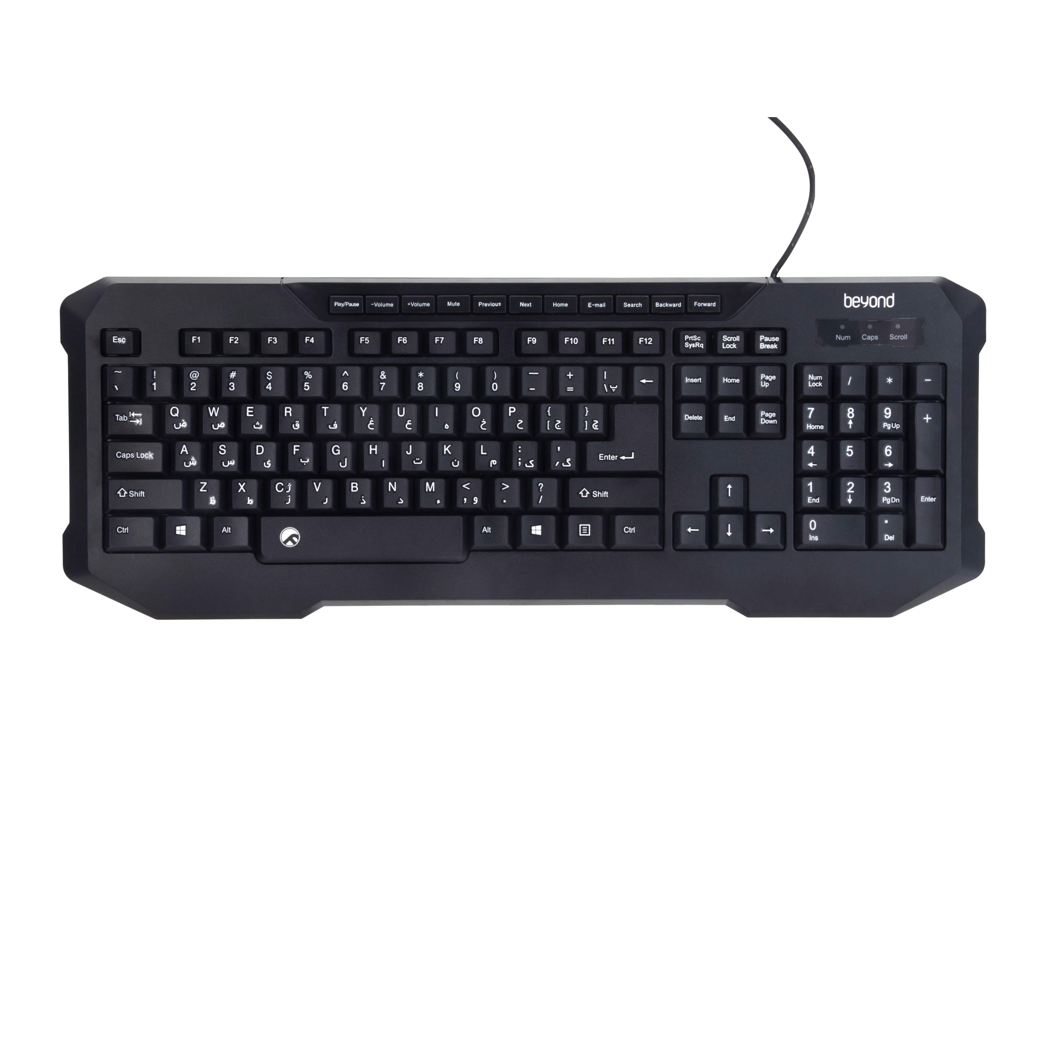 مشخصات، قیمت و خرید کیبورد با سیم FARASSOO مدل BK-8280 | سیپاس