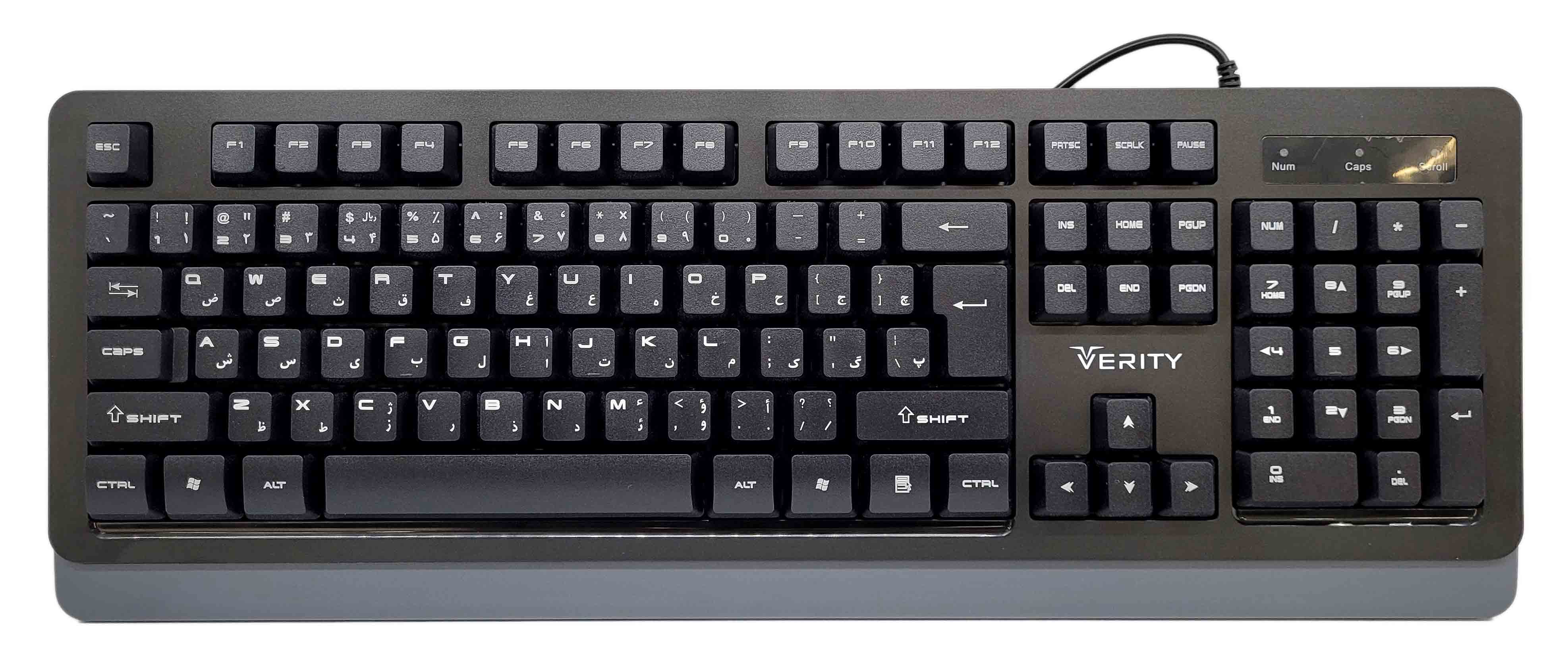 مشخصات,قیمت و خرید کیبورد با‌سیم VERITY مدل V-KB6136 | سیپاس