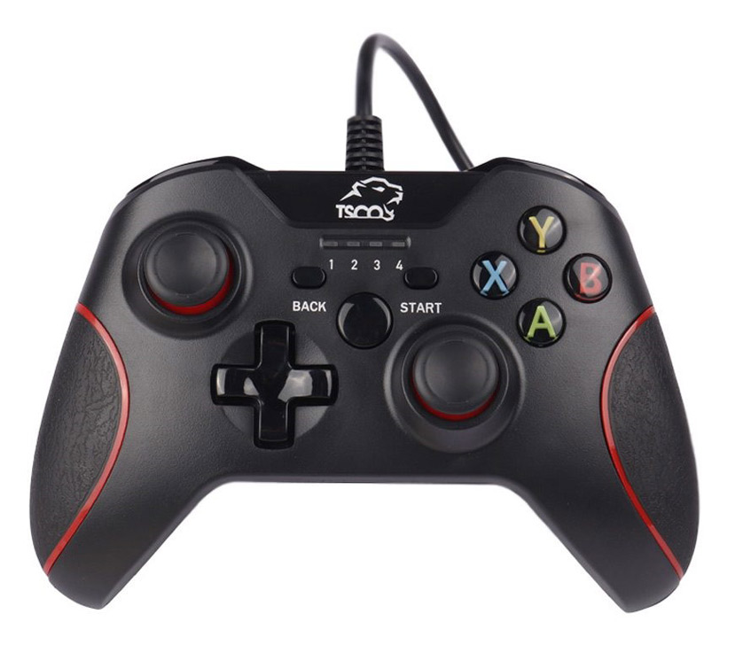 مشخصات، قیمت و خرید گیم پد تک نفره شوکدار باسیم TSCO مدل TG 120 | سیپاس