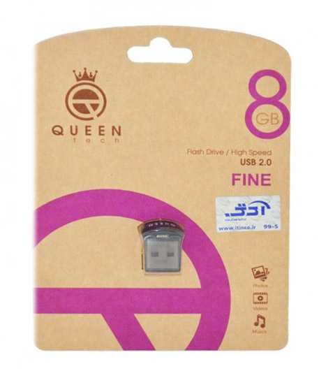 مشخصات، قیمت و خرید فلش مموری QUEEN TECK مدل FINE ظرفیت 8 گیگابایت