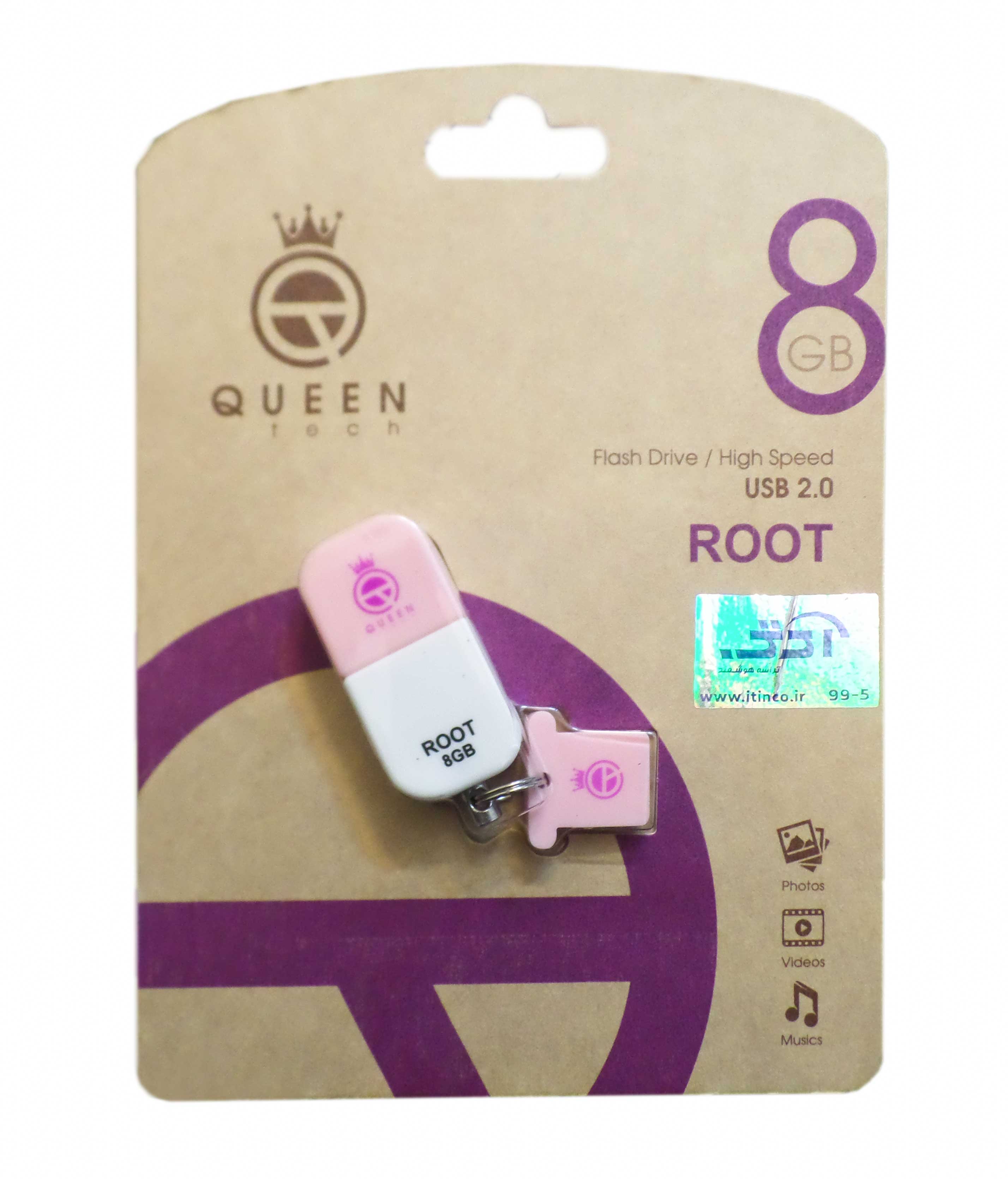 مشخصات، قیمت و خرید فلش مموری QUEEN TECK مدل ROOT ظرفیت 8 گیگابایت|سیپاس